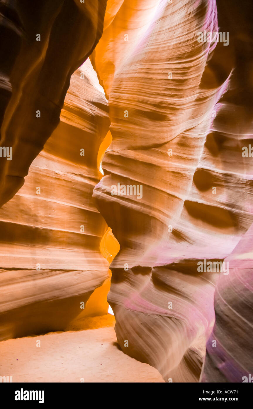 Inside of the Upper Antelope Canyon Stock Photo - Alamy