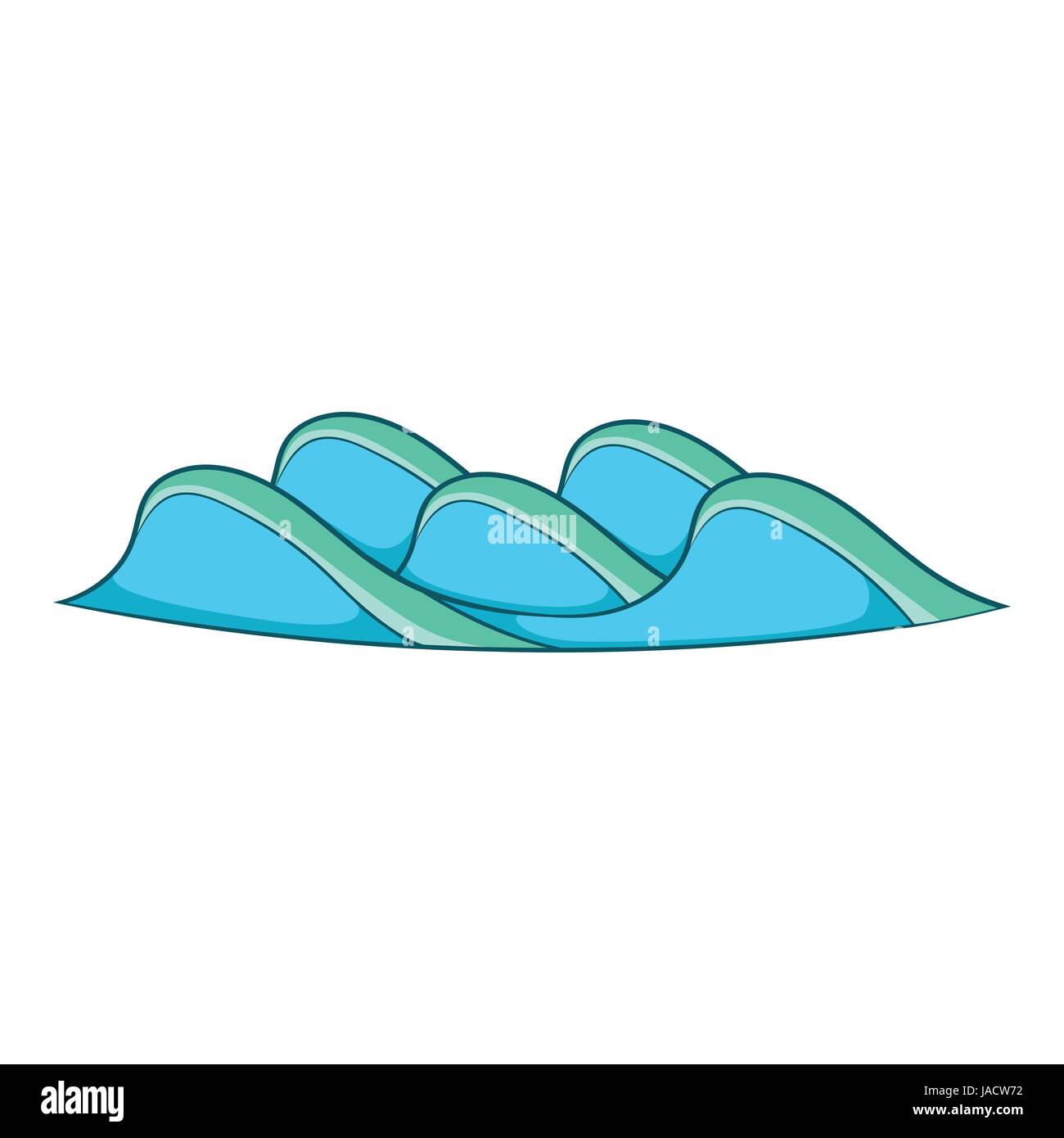 Small sea wave icon. Cartoon illustration of small sea wave vector icon ...