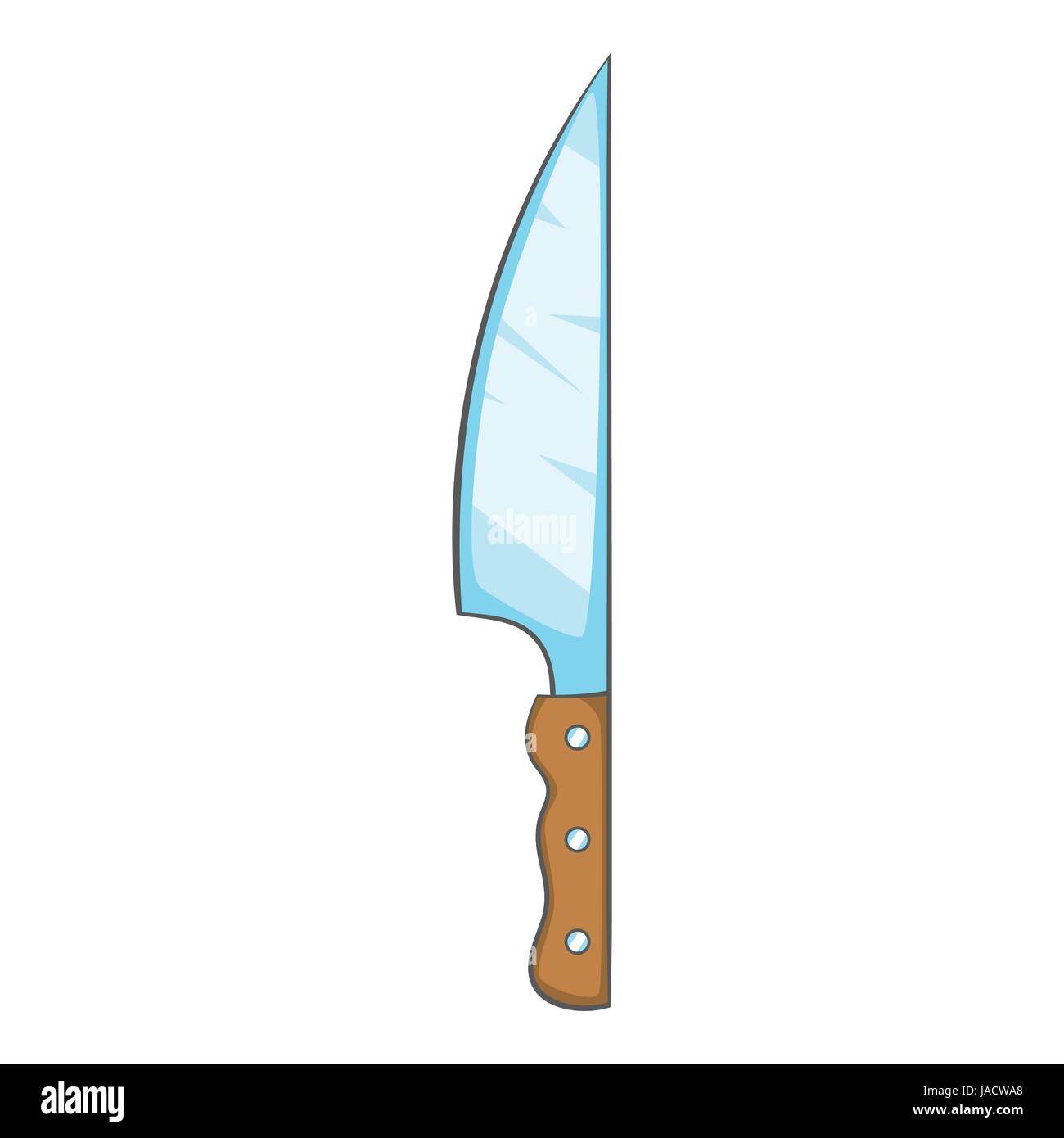 Knife icon. Cartoon illustration of knife vector icon for web Stock ...