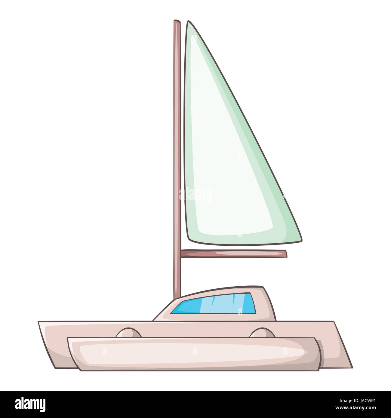 Small boat icon. Cartoon illustration of small boat vector icon for web ...