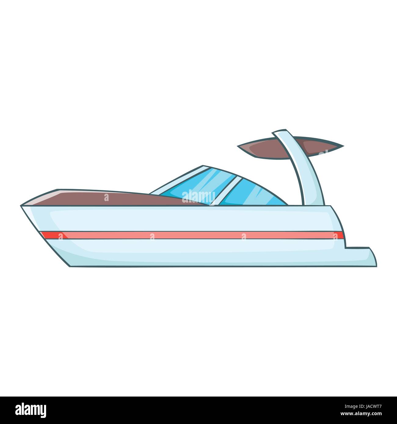 Sailing boat icon. Cartoon illustration of sailing boat vector icon for ...