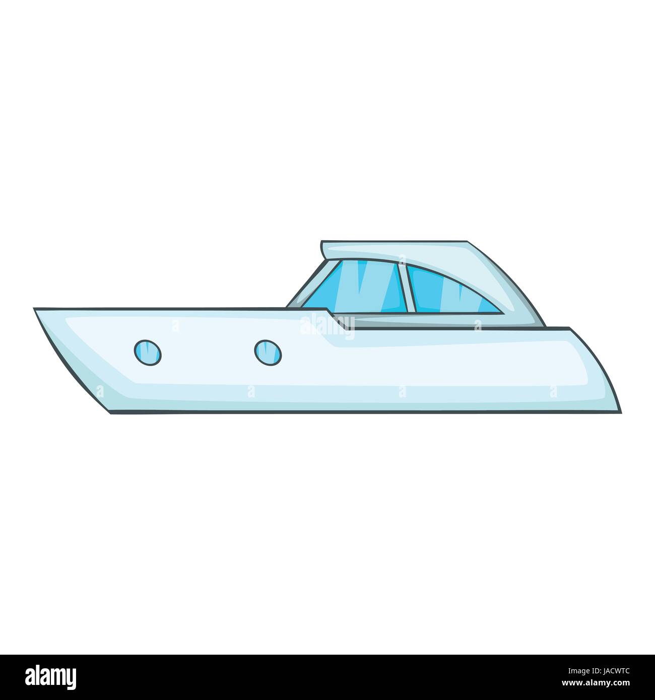 Sports powerboat icon. Cartoon illustration of sports powerboat vector ...