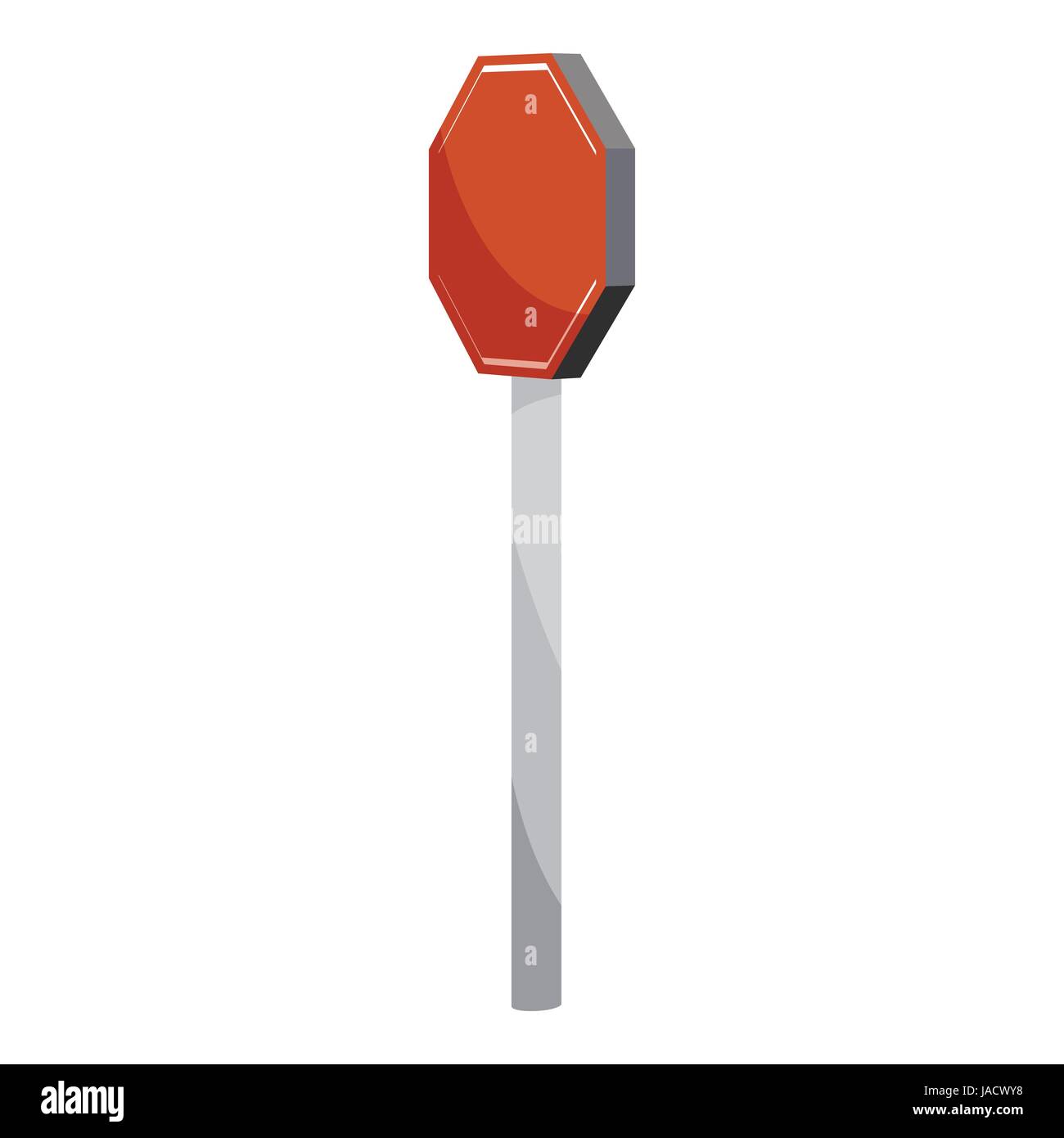 Road sign stop icon. Cartoon illustration of road sign stop vector icon ...