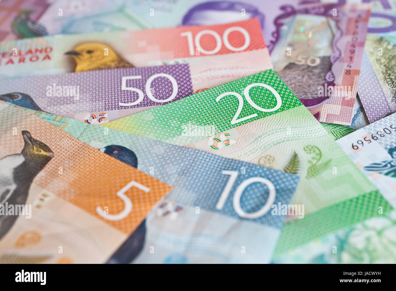 New Zealand currency, cash or money Stock Photo - Alamy