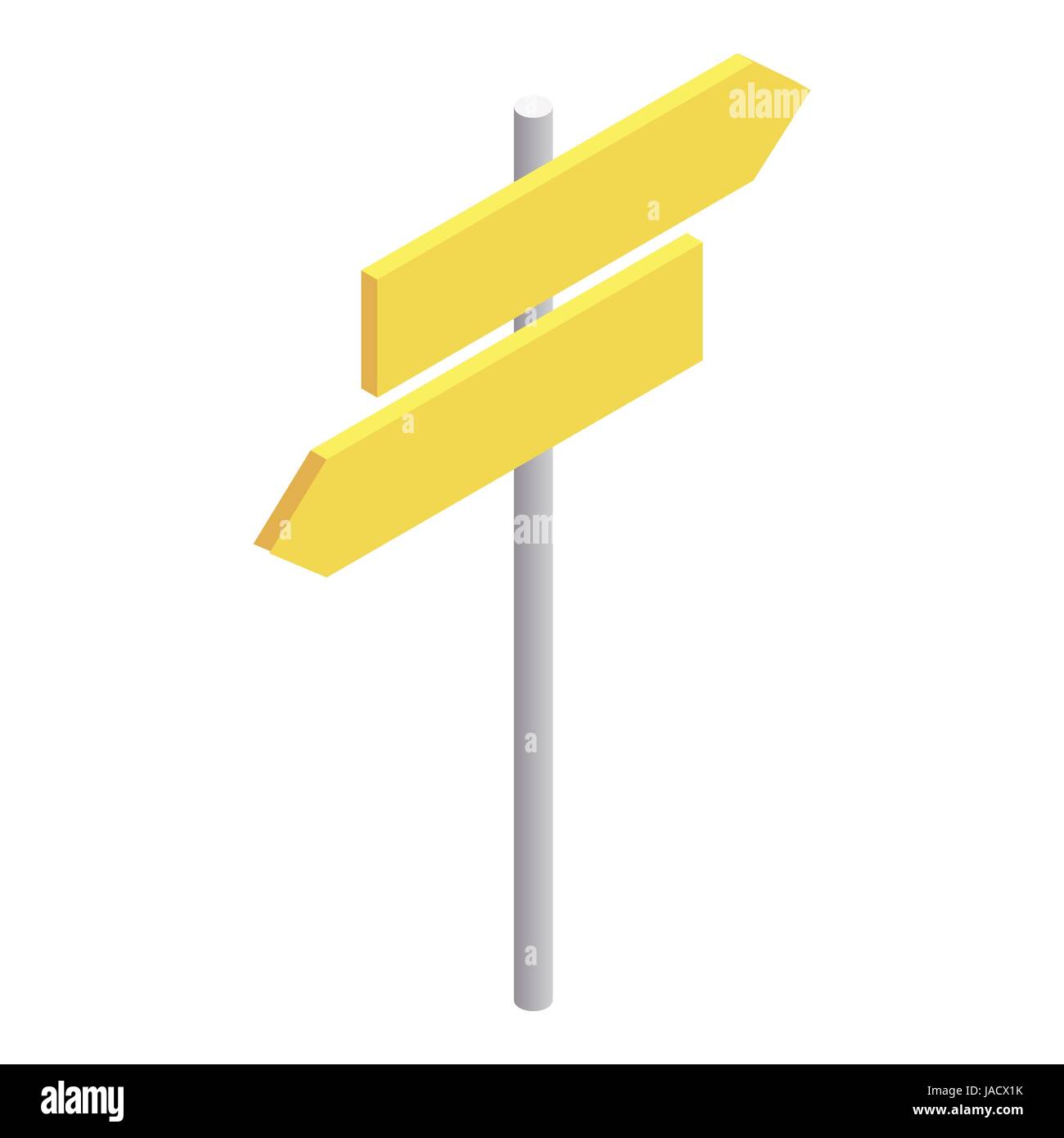 Road signpost icon. Isometric 3d illustration of road signpost vector ...
