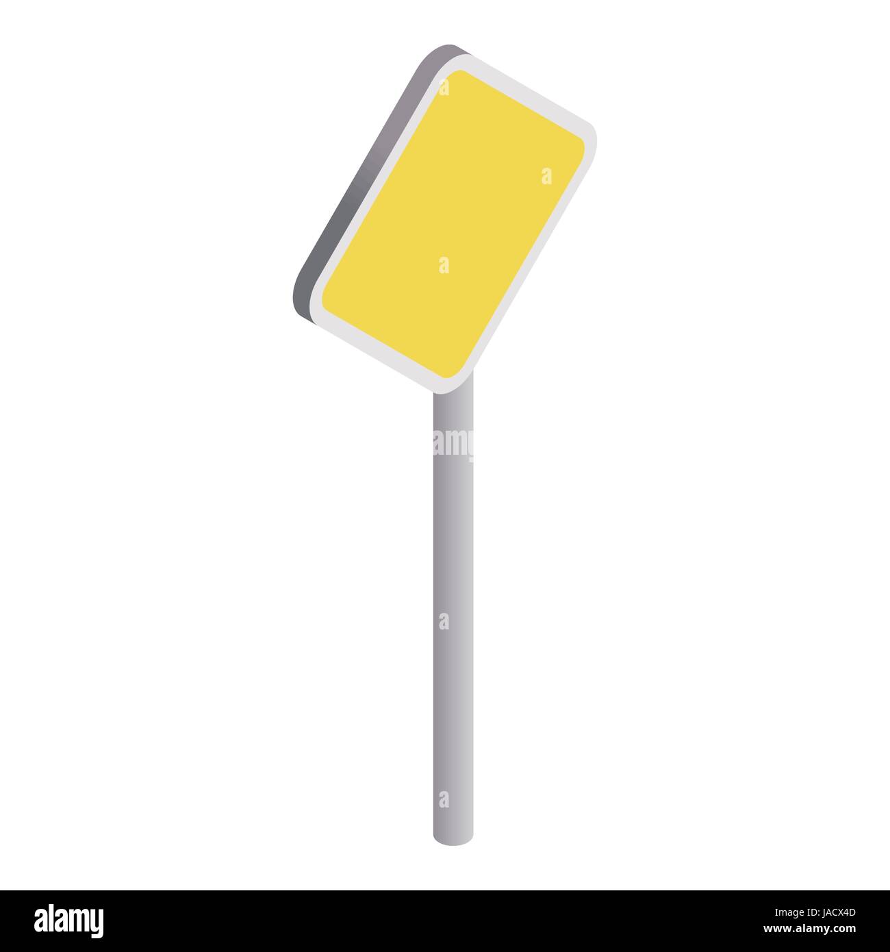 Road sign yellow rhombus icon. Isometric 3d illustration of road sign ...