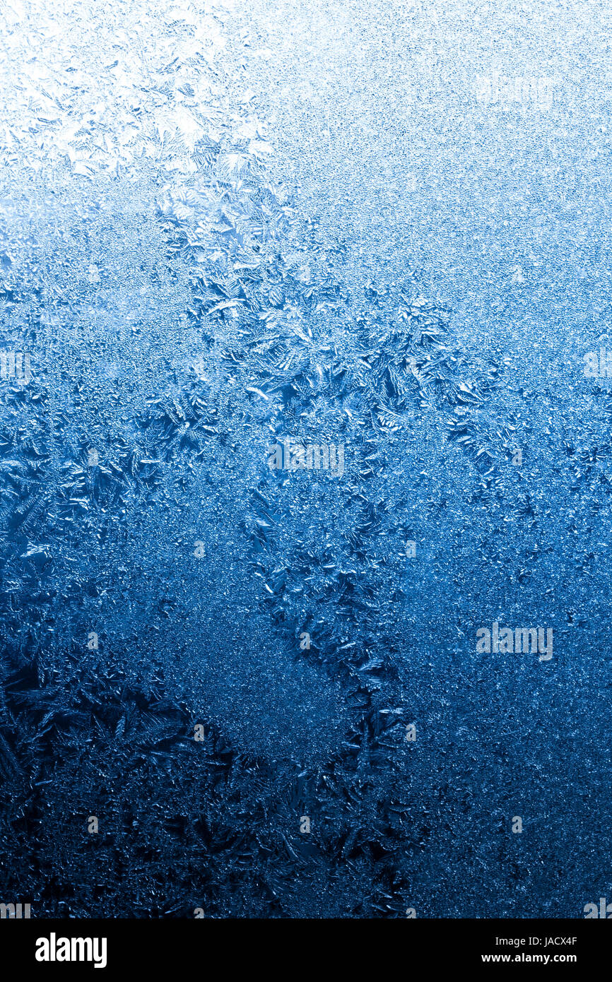 Cold blue frosty winter textured ice background Stock Photo - Alamy