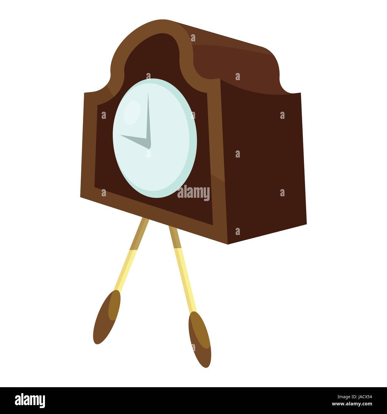 Retro wall clock icon. Cartoon illustration of retro wall clock vector ...