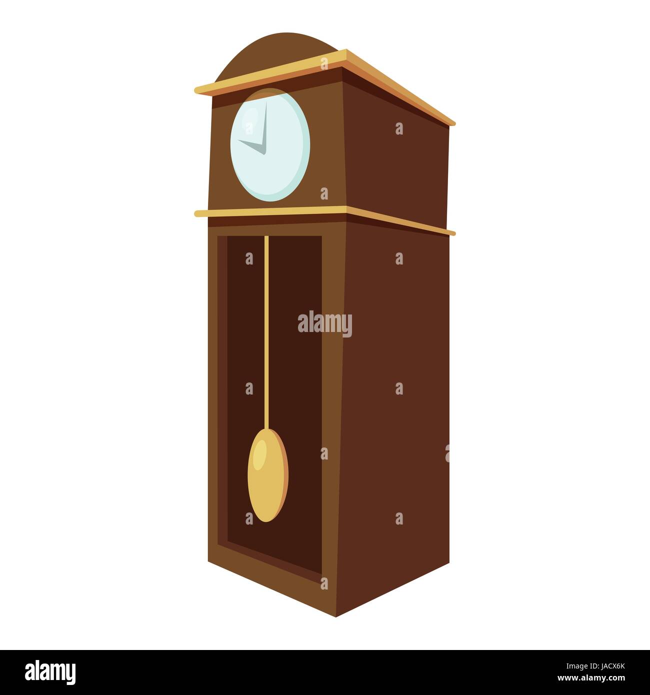 Large wall clock icon. Cartoon illustration of large wall clock vector ...