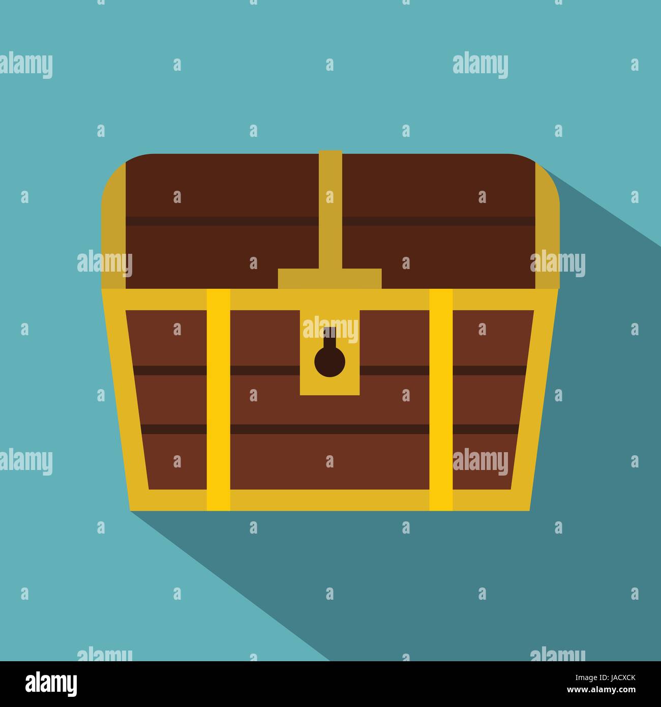 Chest icon. Flat illustration of chest vector icon for web Stock Vector ...