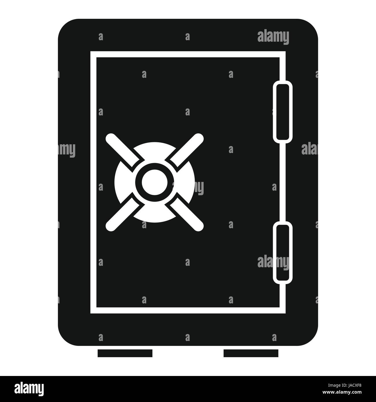 Safety deposit box icon. Simple illustration of safety deposit box ...