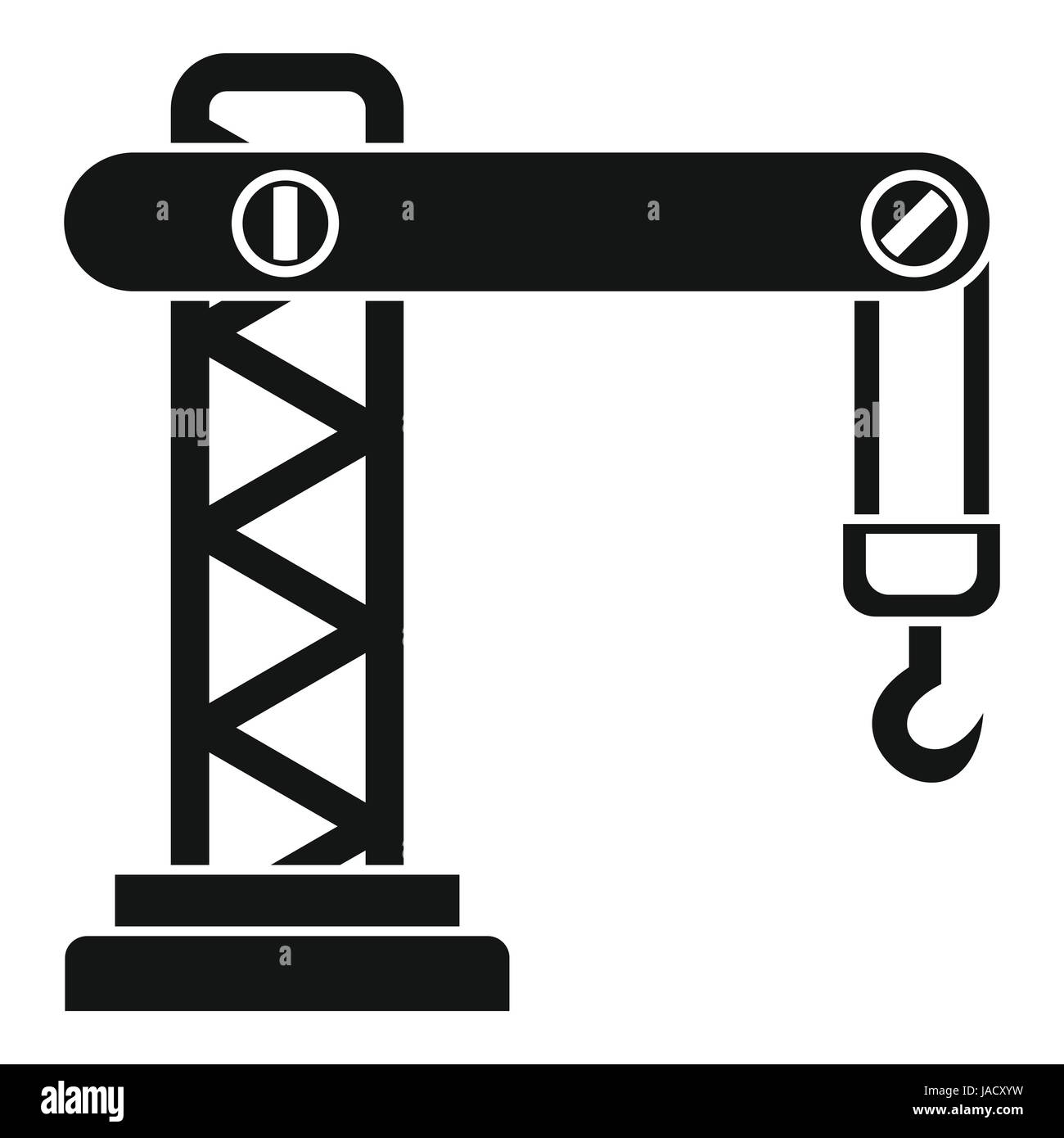 Crane icon. Simple illustration of crane vector icon for web Stock ...