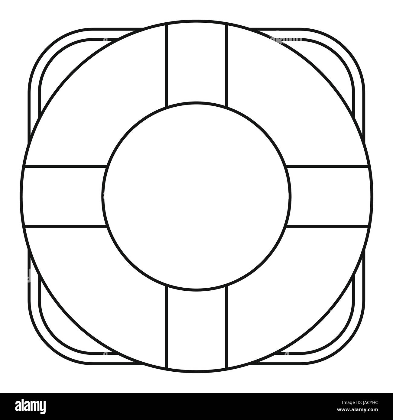 Lifeline icon. Outline illustration of lifeline vector icon for web ...