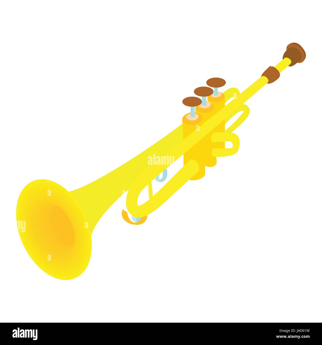 Trumpet icon. Cartoon illustration of trumpet vector icon for web Stock ...
