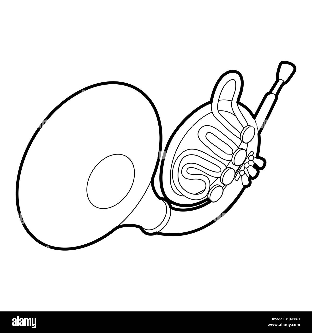 Brass pipe icon. Outline illustration of brass pipe vector icon for web ...