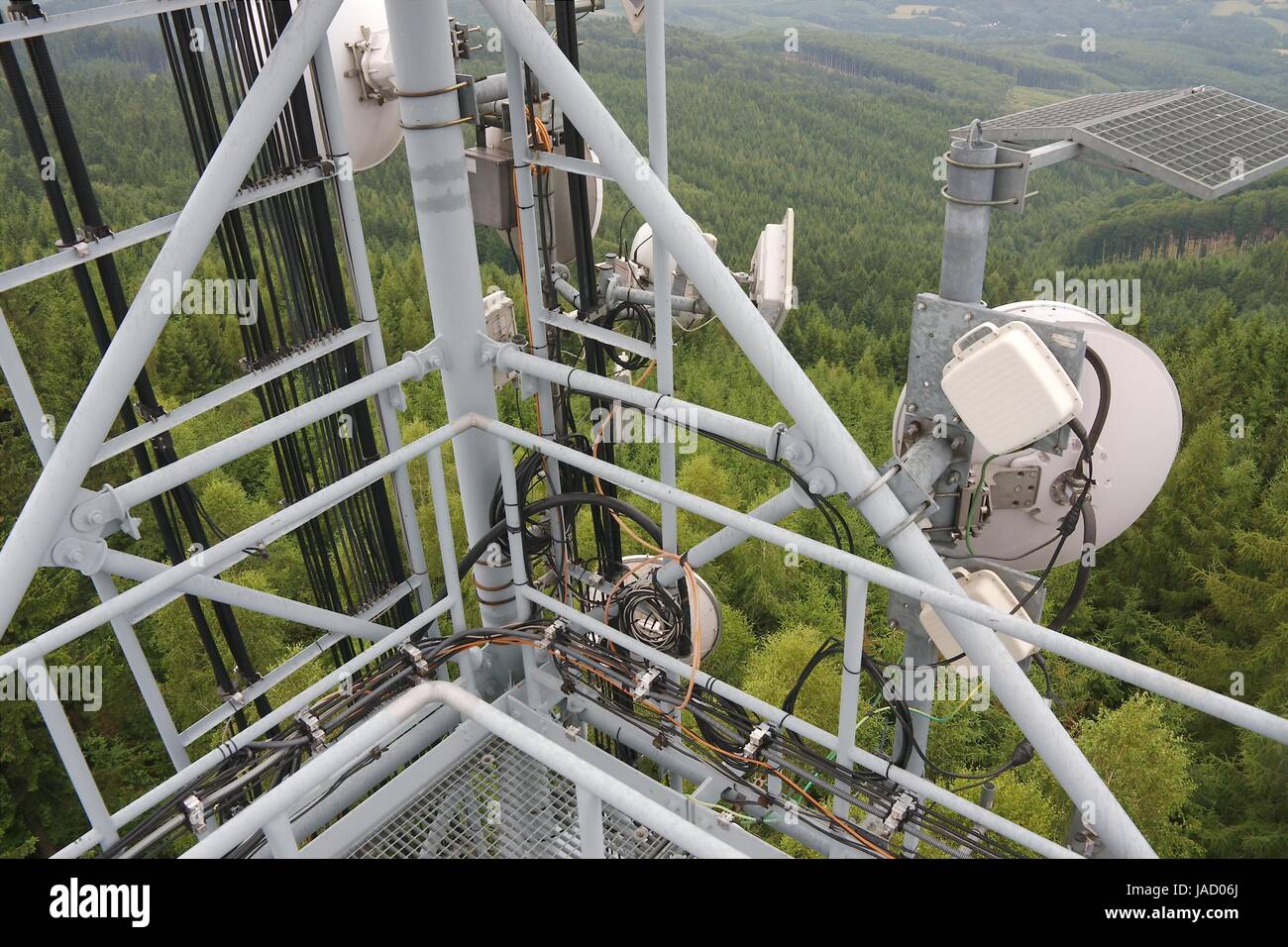 Transmitter station detail Stock Photo - Alamy