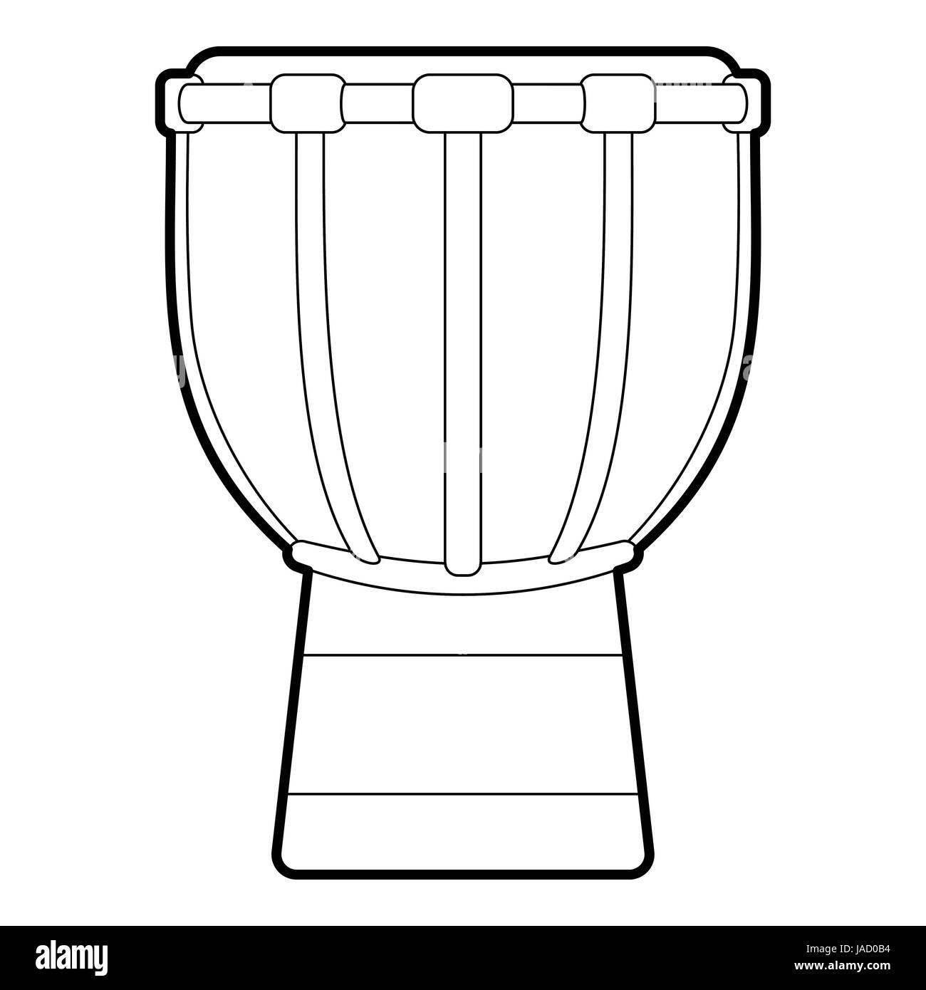 Tam tam icon. Outline illustration of tam tam vector icon for web Stock ...