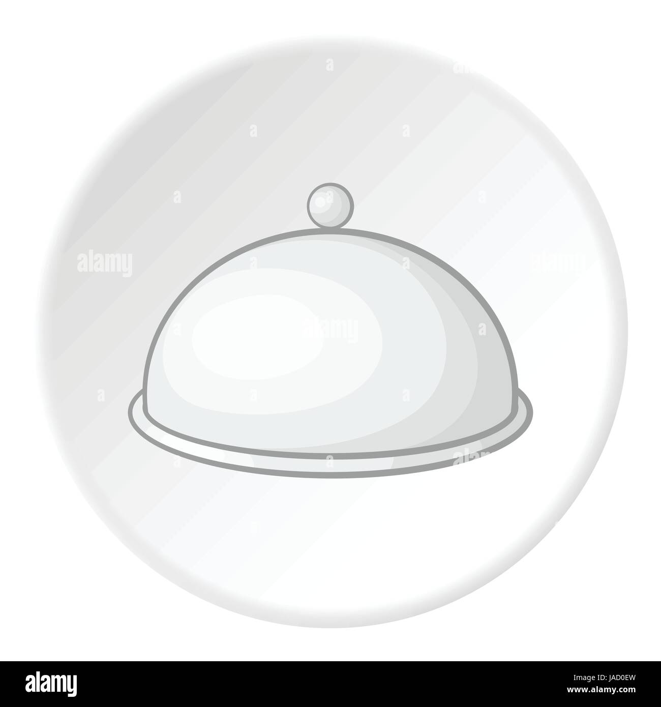 Cloche icon. Cartoon illustration of cloche vector icon for web Stock ...