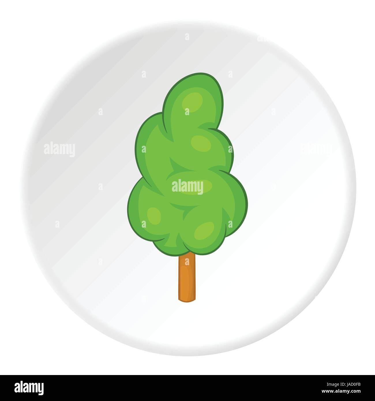 Green tree icon. Cartoon illustration of green tree vector icon for web ...