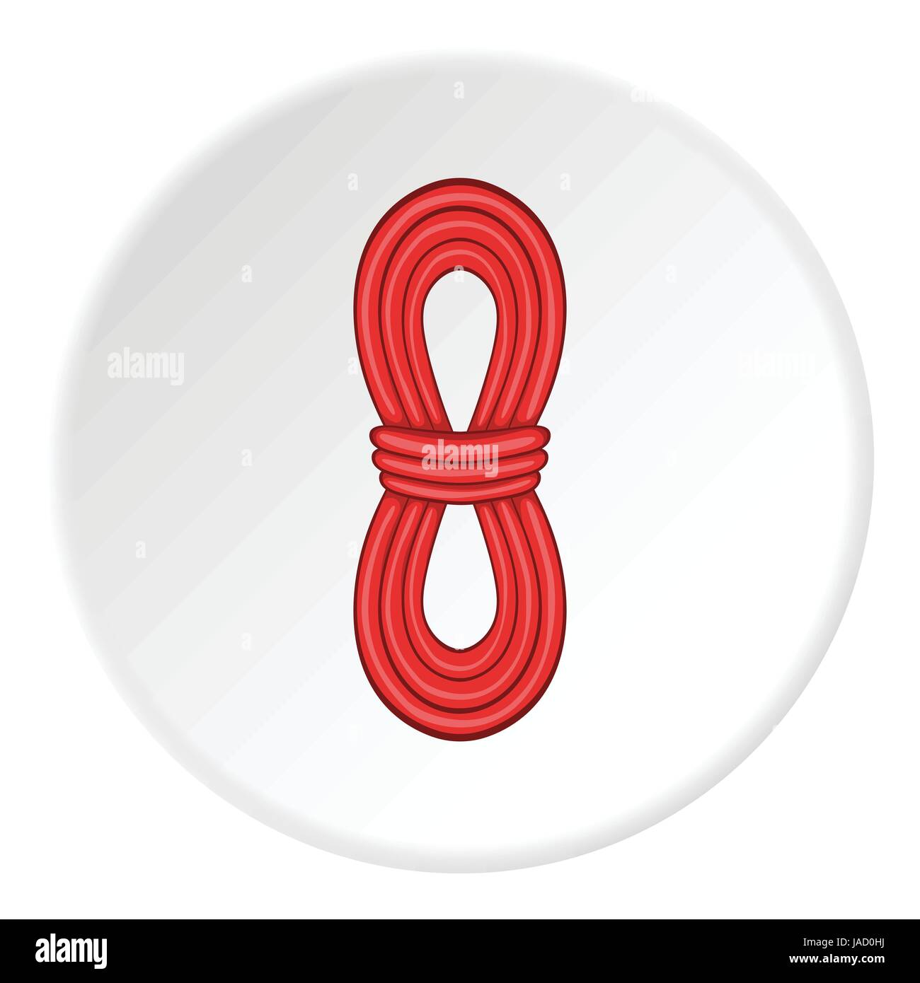 Red rope icon. Cartoon illustration of red rope vector icon for web ...
