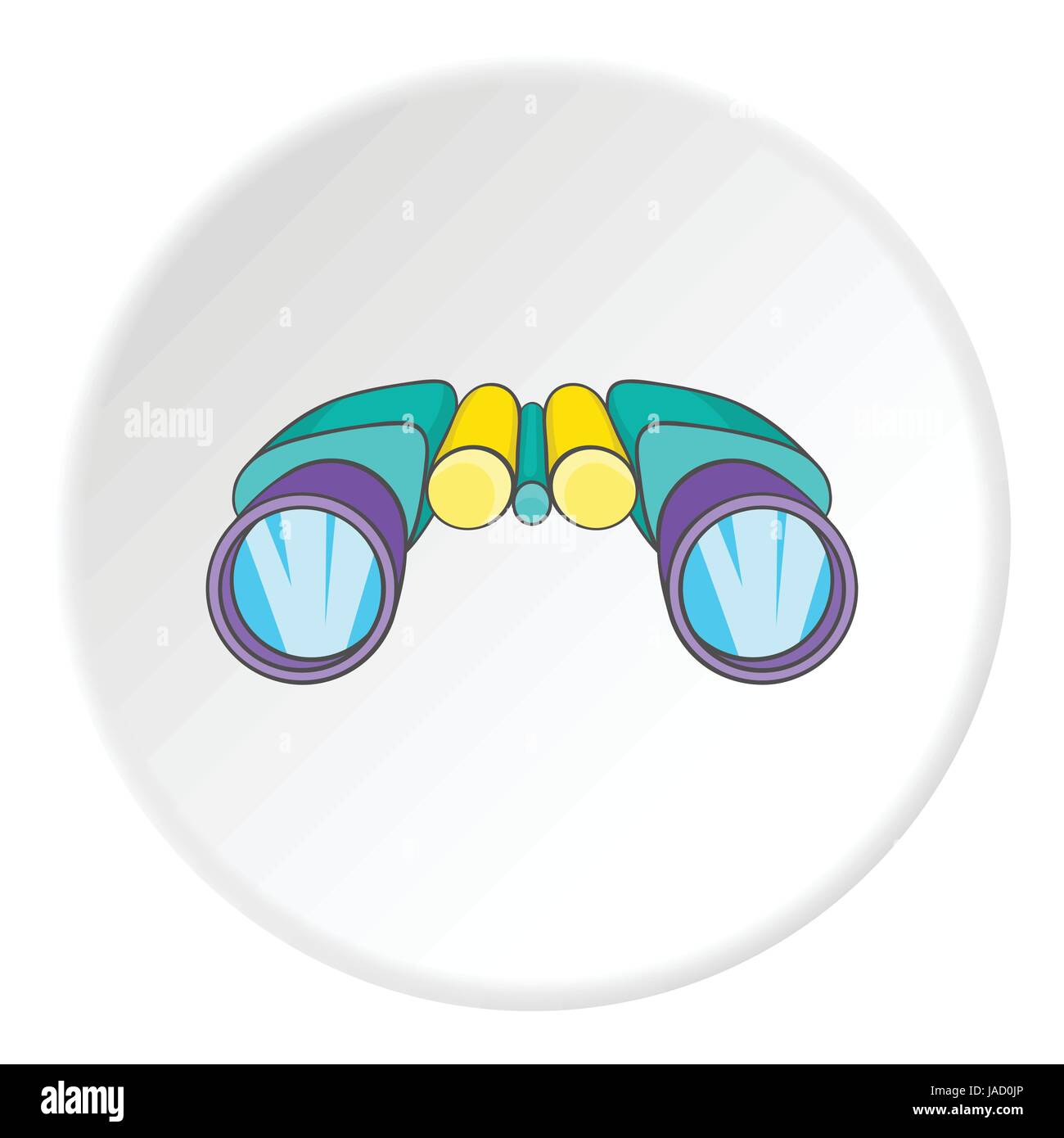 Binocular icon. Cartoon illustration of binocular vector icon for web ...