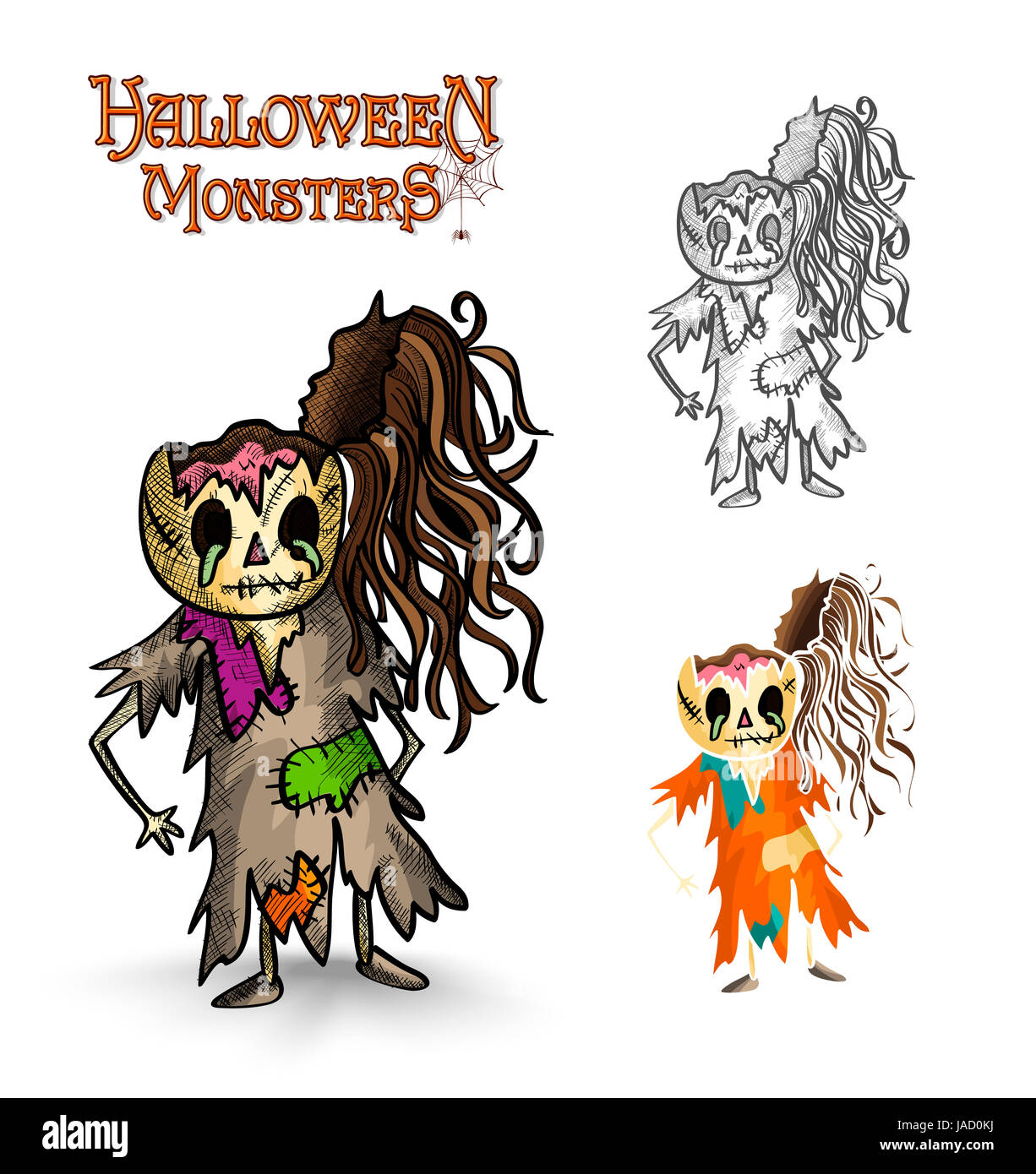 Cartoon head brain symbol Cut Out Stock Images & Pictures - Alamy