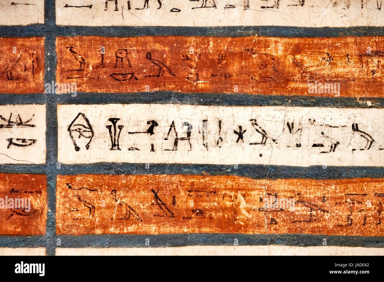Ancient Hieroglyphic Script Stock Photo - Alamy