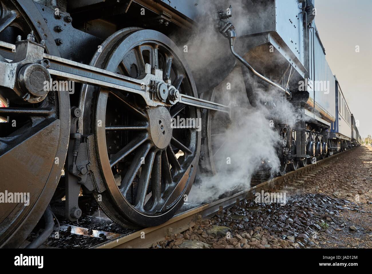Steam Locomotive Closeup Stock Photo - Alamy