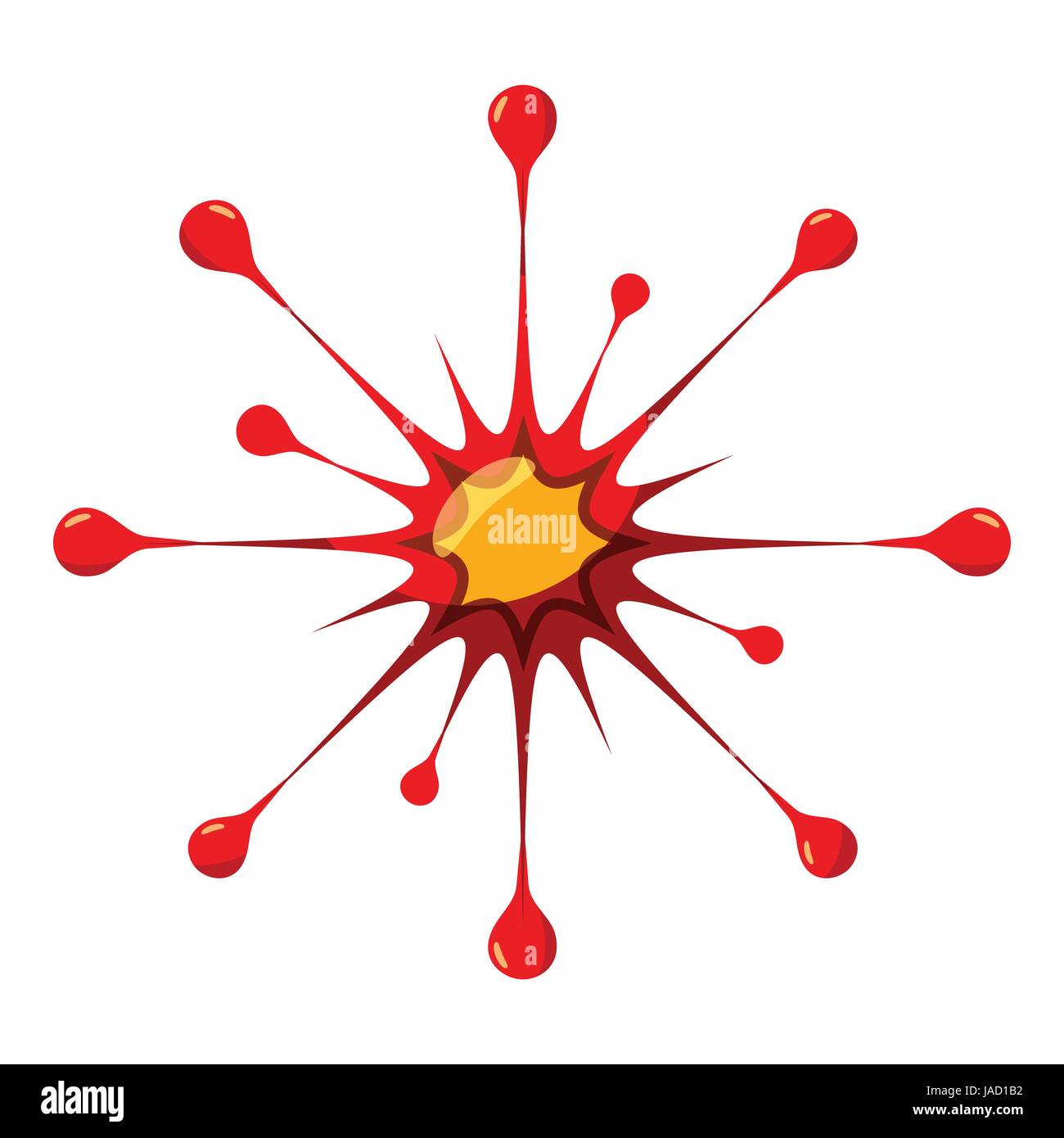 Virus or bacteria icon. Isometric 3d illustration of virus or bacteria ...