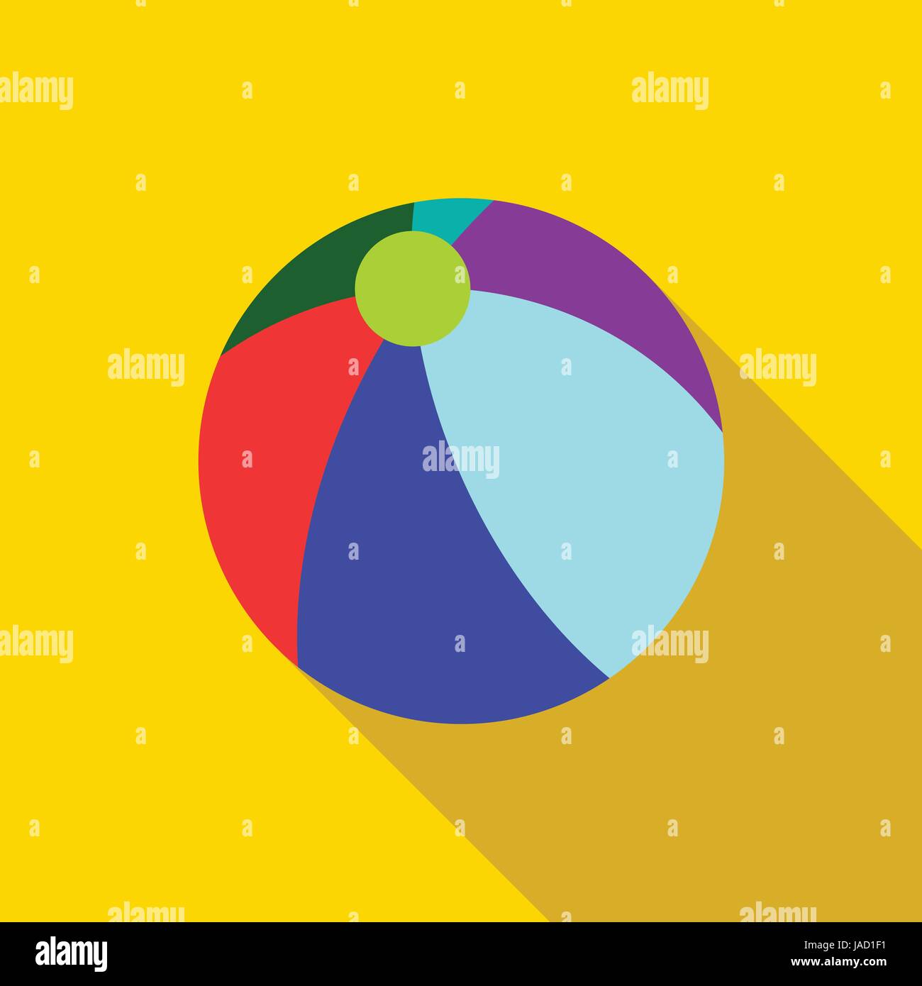 Colorful ball icon. Flat illustration of colorful ball vector icon for ...