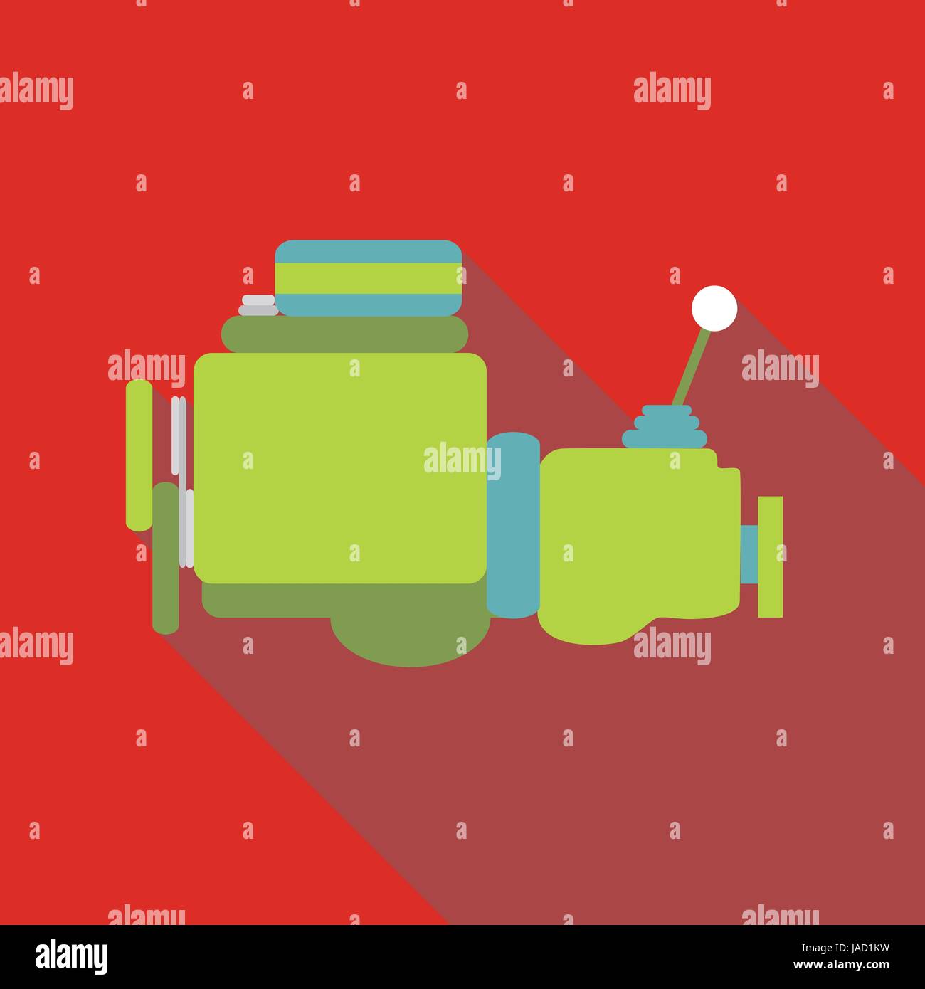 Car gearbox icon. Flat illustration of car gearbox vector icon for web ...