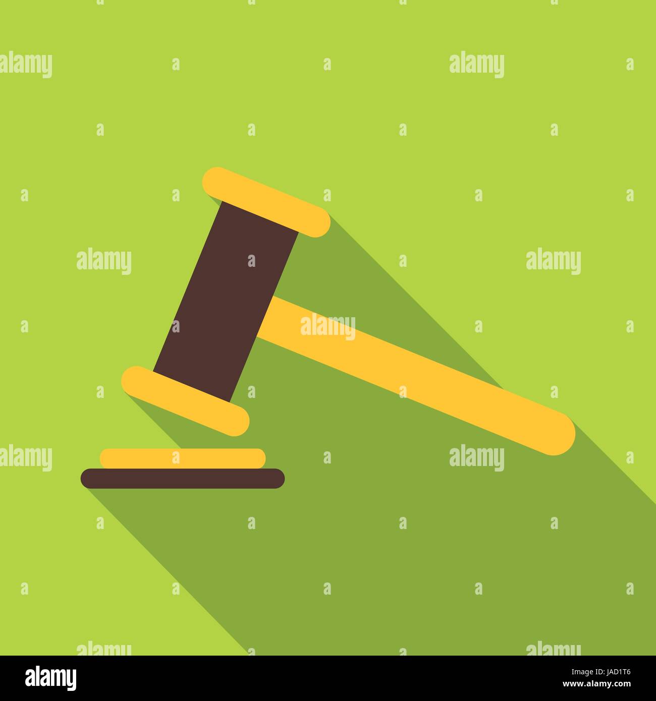Judge gavel icon. Flat illustration of judge gavel vector icon for web ...