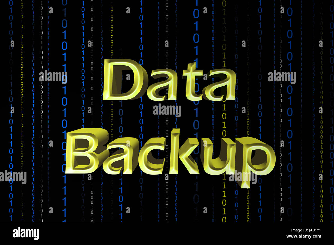 Data Backup in black background Stock Photo - Alamy