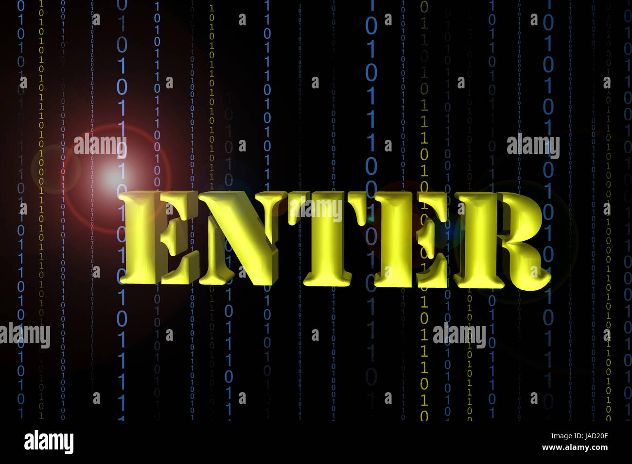 Enter word in black background Stock Photo - Alamy