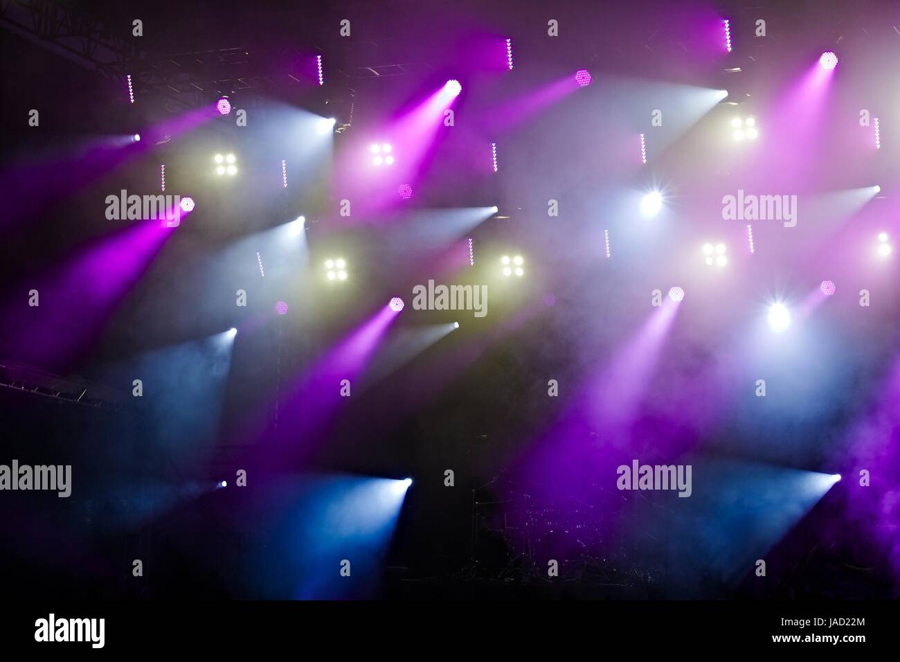 Colorful Concert Lighting Stock Photo - Alamy