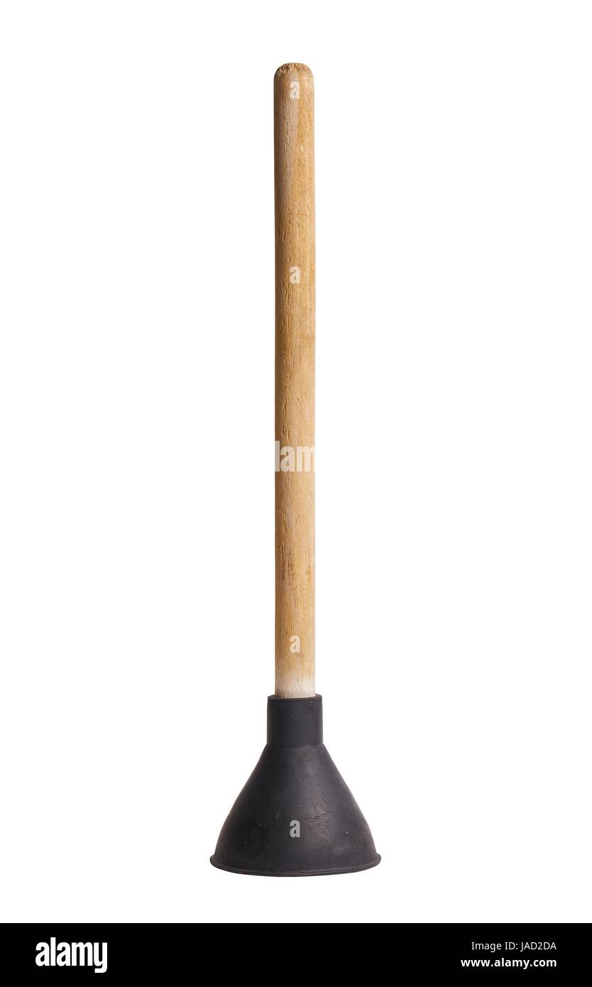 Plunger on white Stock Photo - Alamy