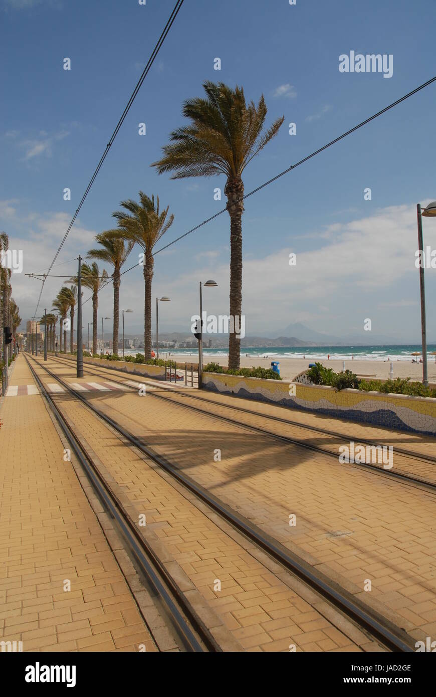 spain - tram rails Stock Photo - Alamy
