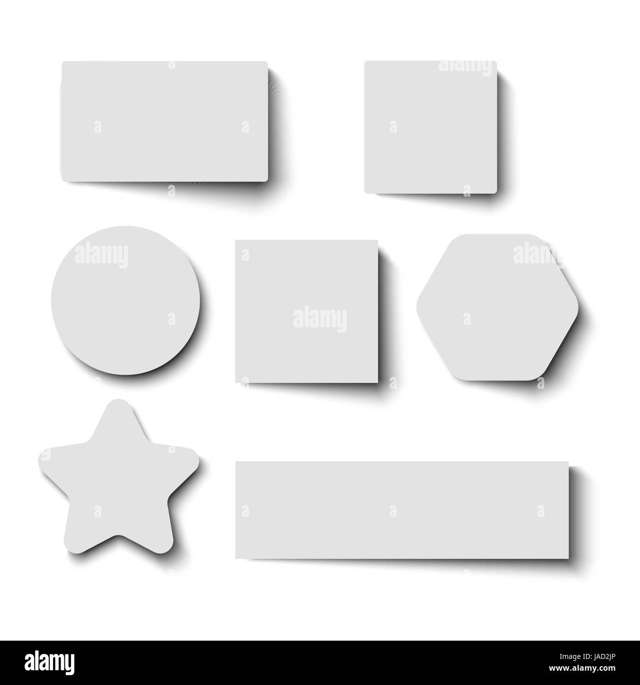 Blank sticker template over white background Stock Vector Image & Art ...