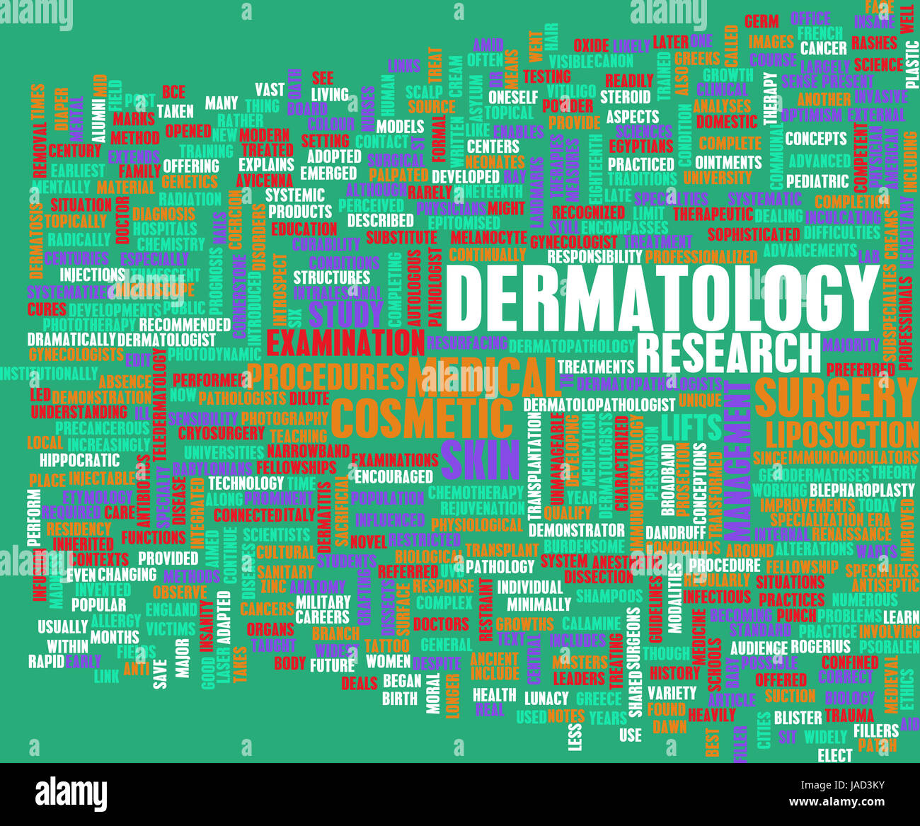 Dermatology Medical Study of Skin and Diseases Stock Photo - Alamy