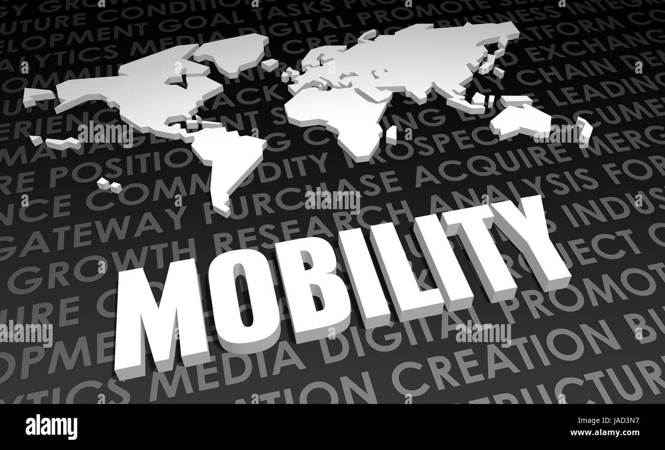 Mobility Industry Global Standard on 3D Map Stock Photo - Alamy