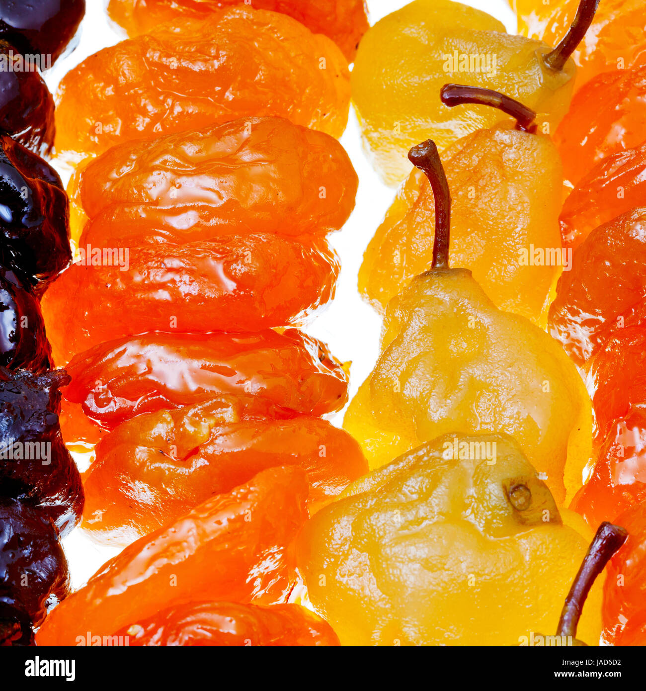 armenian sugared sweet fruits close up Stock Photo - Alamy