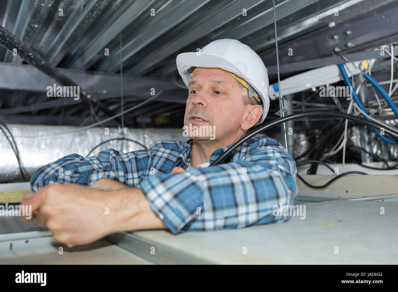 connecting the loose wire Stock Photo - Alamy