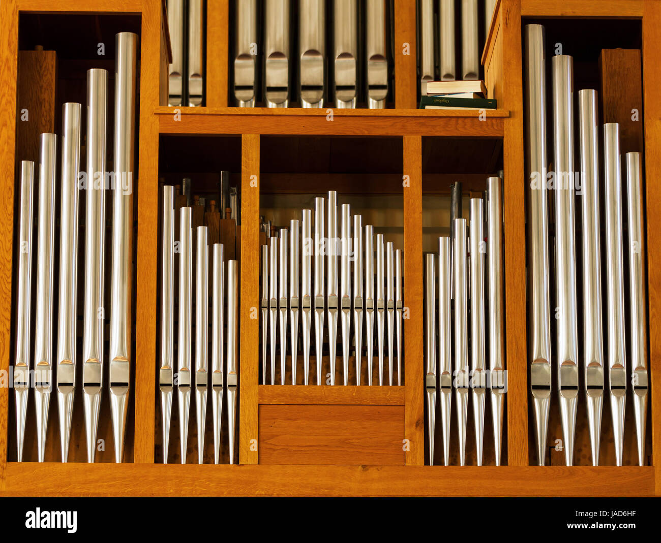 Beautiful wood organ detail Stock Photo - Alamy