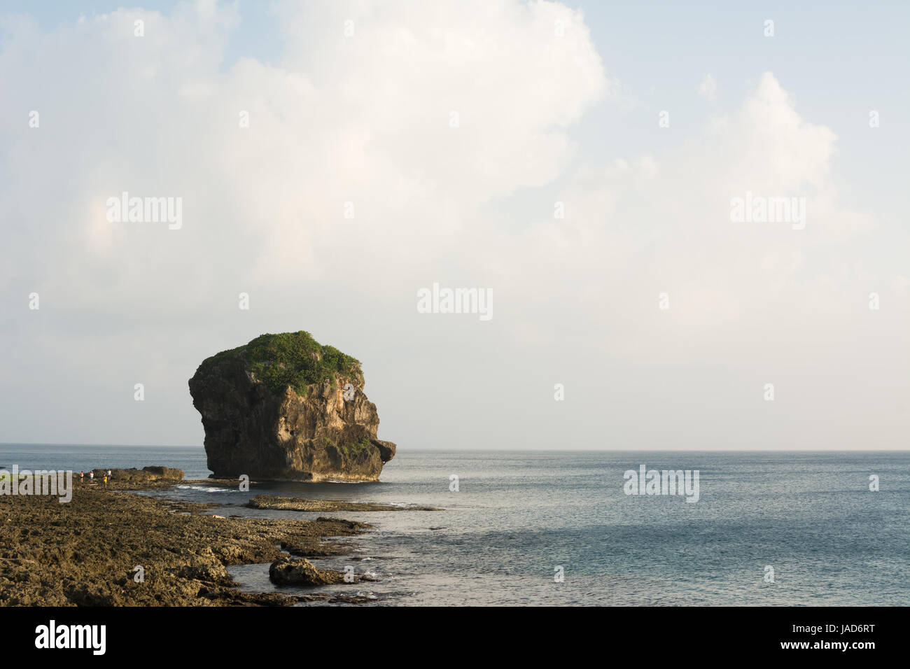 Chuanfan Rock, famous coral coastline and landmark at Kenting National ...