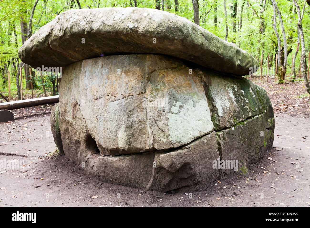 big shapsugskiy dolmen - monument of prehistoric architecture in ...