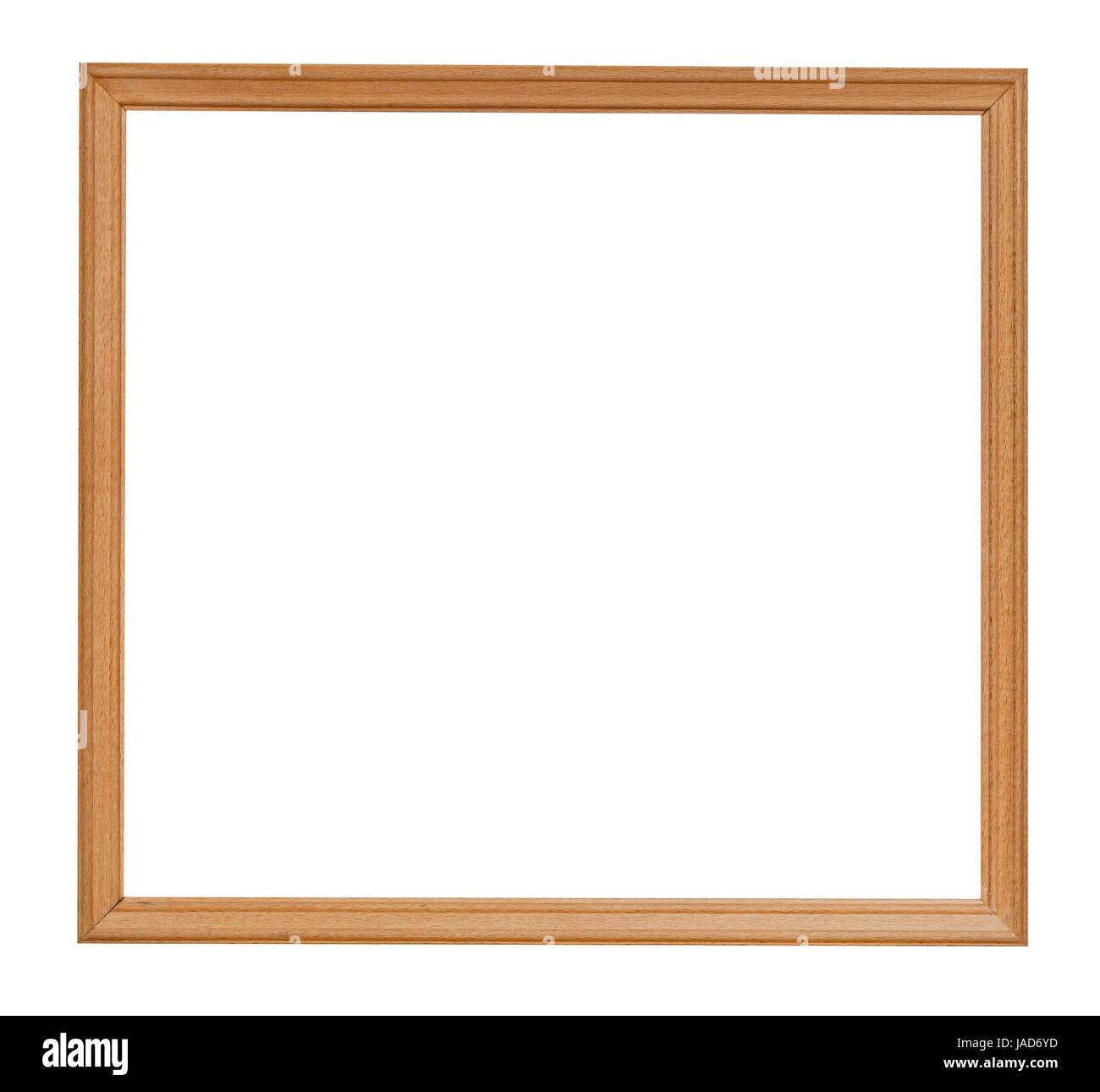 narrow wooden picture frame isolated on white background Stock Photo ...