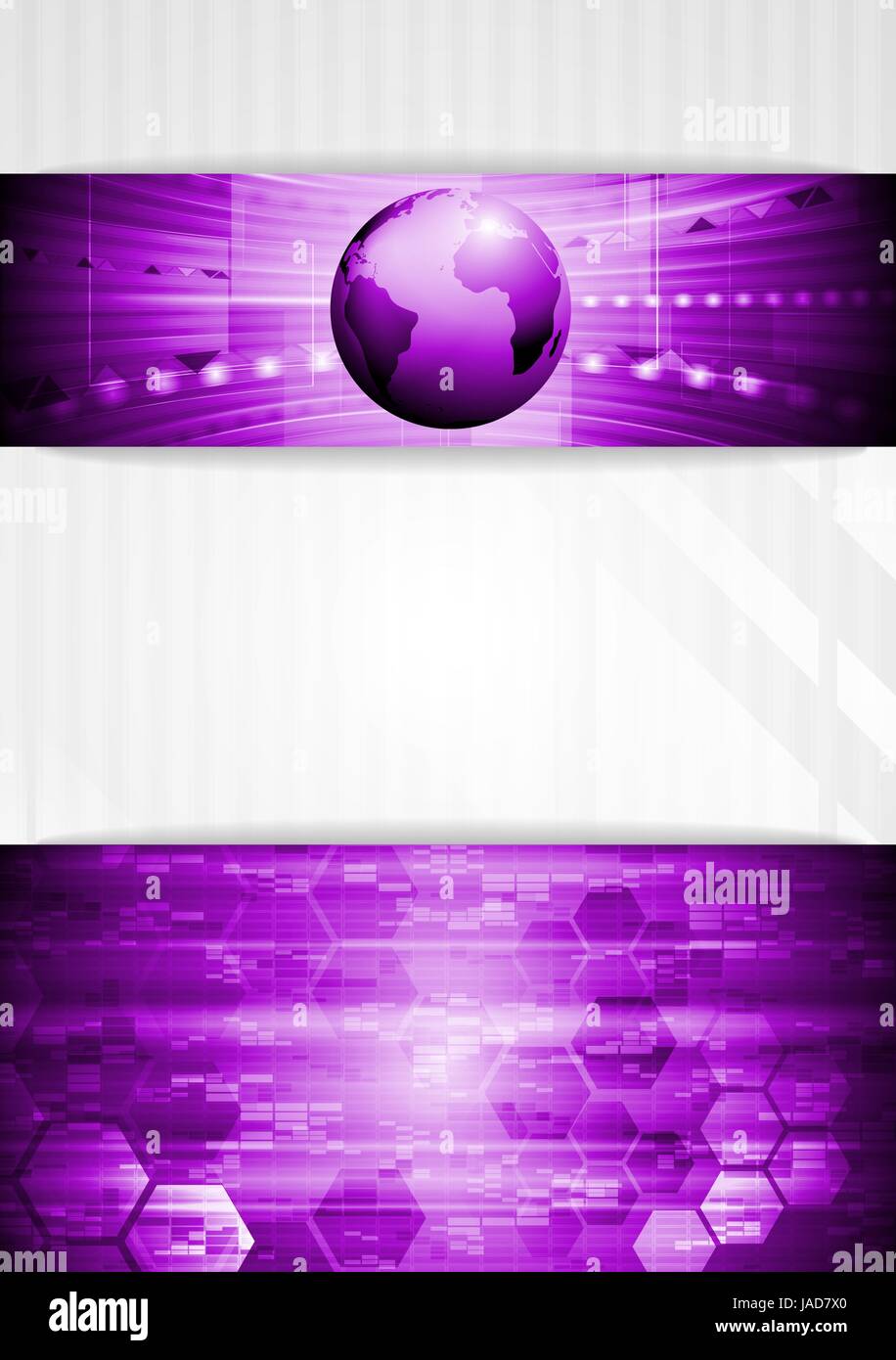 Bright tech business background with globe. Vector illustration eps 10 ...