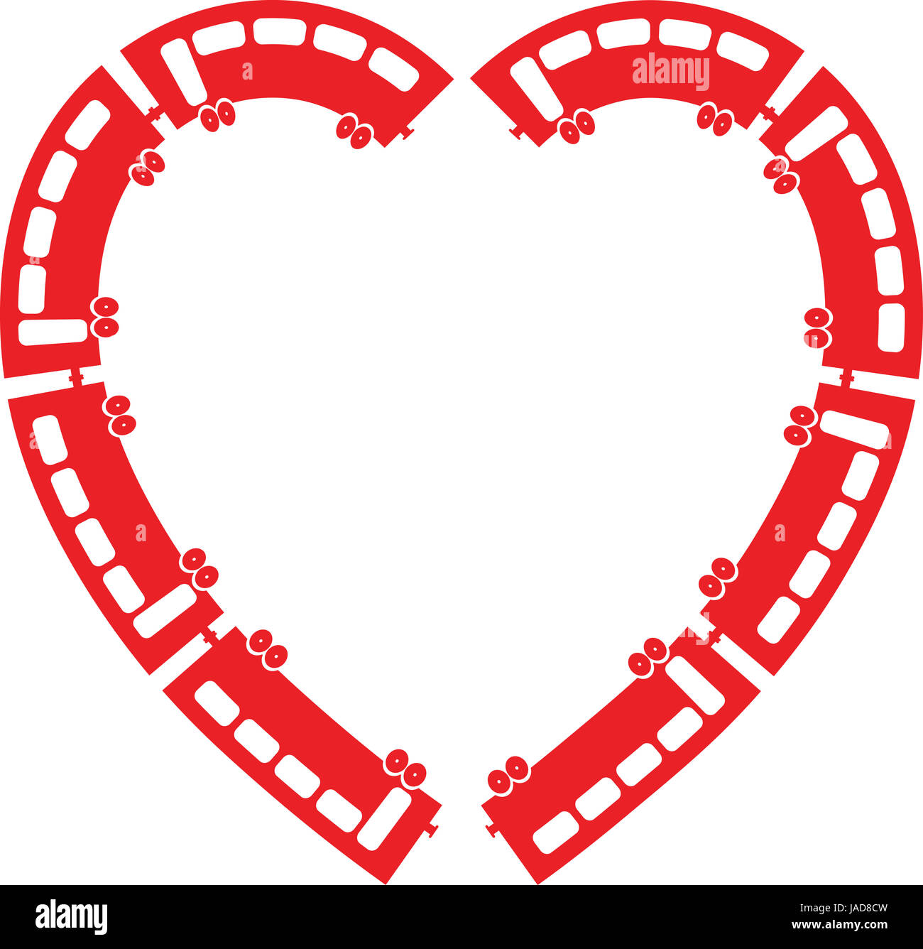 Heart Train vector illustration Stock Photo - Alamy