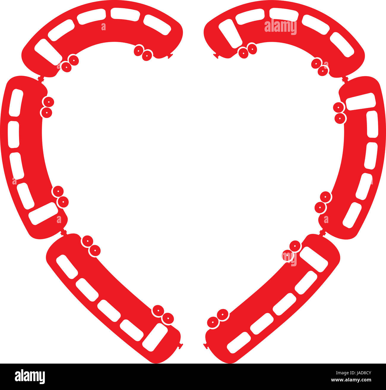 Heart Train vector illustration Stock Photo - Alamy