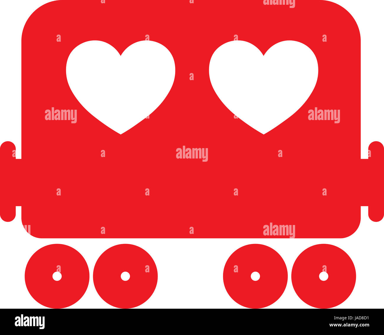 Heart Train vector illustration Stock Photo - Alamy